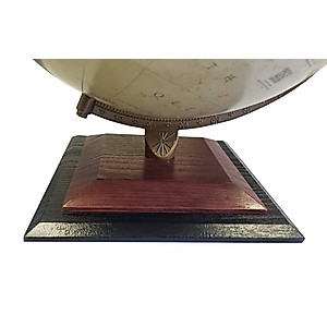 Replogle Andorra Globe, 12" Desktop World Globe, Raised Relief, Up-to-date Cartography, Smart Intelli-enabled World Map, Made in the USA, Antique