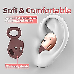 8 Pairs for Galaxy Buds Live Ear Tips Silicone Covers Replacement Earbud Tips Accessories Anti-Slip Ear Tip Compatible with Samsung Galaxy Buds Live