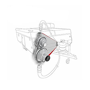 Stanbroil Vertical Two Stage Propane Regulator with 3/8" Female NPT Outlet and 1/4" Female NPT Inlet for Propane Tank