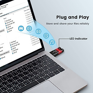 KOOTION 128 GB USB 3.0 Flash Drive Thumb Drive Retractable 128G Zip Drive Ultra High Speed USB Stick Jump Drive Rugged Memory Stick with LED Indicator for Data Storage and Transfer