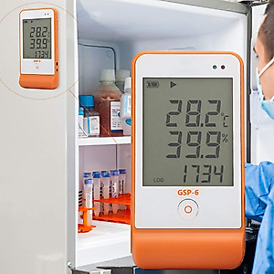 Cold Chain Transportation Temperature and Humidity Monitor, USB Temperature and Humidity Data Logger Supports 16000 Sets of Data