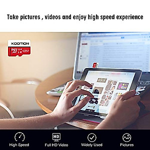 KOOTION 128GB Micro SD Card Class 10 Micro SDXC Card 128GB UHS-1 Memory Card Ultra High Speed TF Card, C10, U1, 128 GB