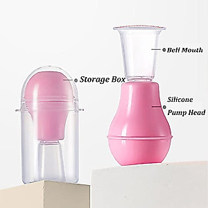 Artibetter 2Pcs Nipple Corrector Suction Enlarger Sucker Corrector for Breastfeeding Inverted Flat Nipples Aspirator Puller Pink