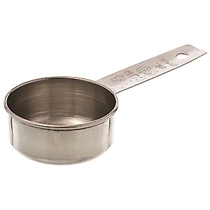 Browne Foodservice 1/4 Cup Stainless Steel Measuring Cup