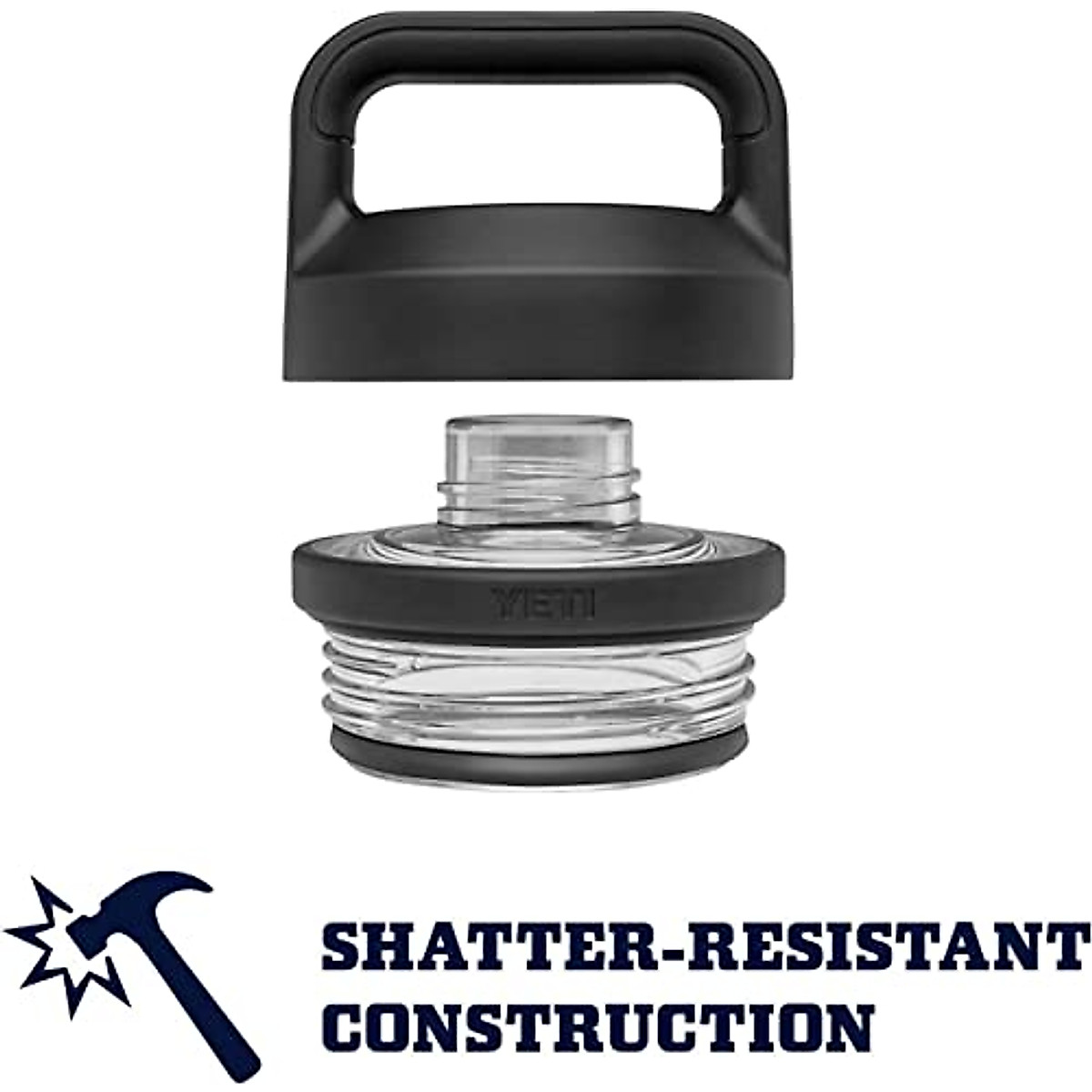 YETI Rambler 36 oz Bottle, Vacuum Insulated, Stainless Steel with Chug Cap, Black