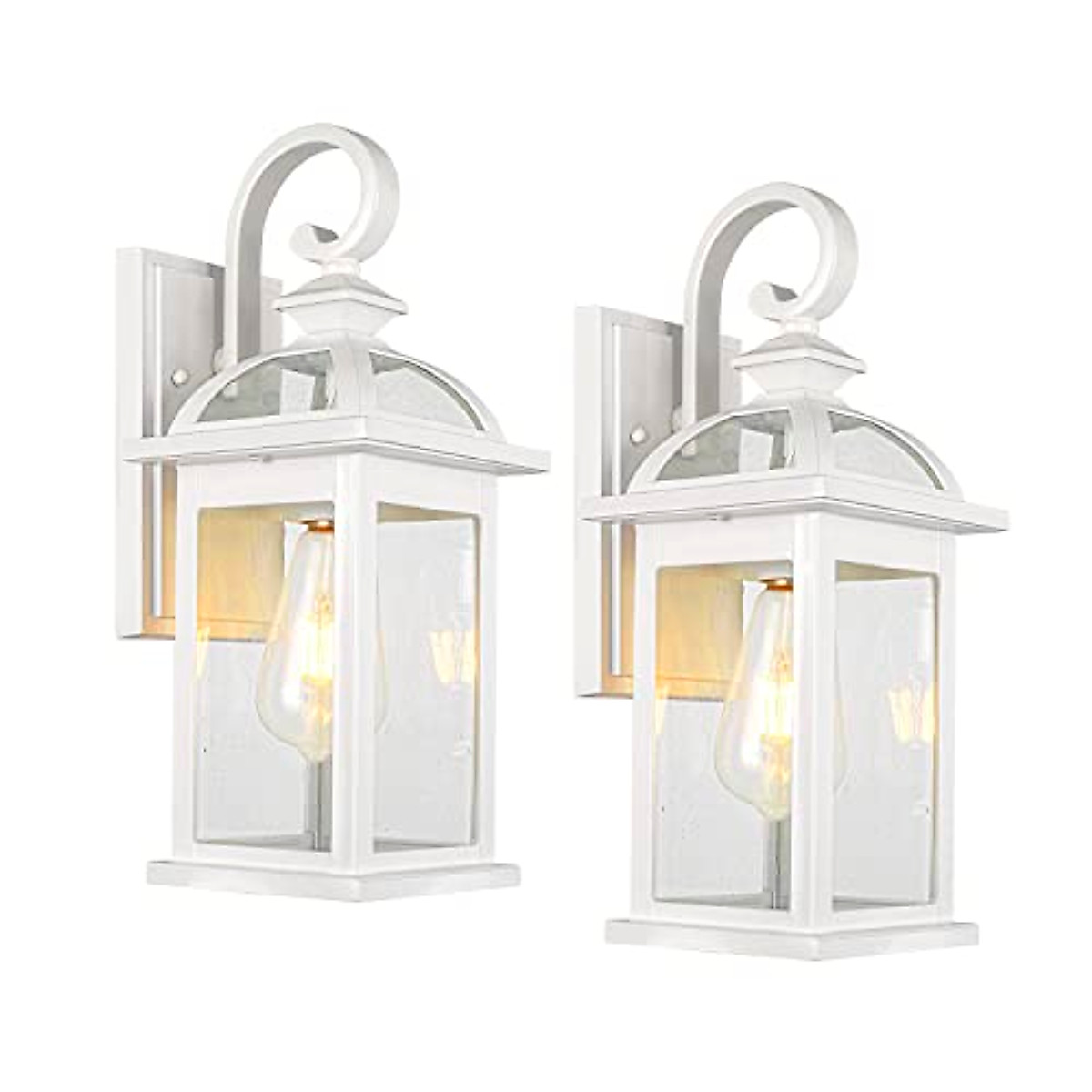 Darkaway Outdoor Wall Lights Fixtures 2 Pack with Outdoor Pendant Light for Porch, Patio, Garden