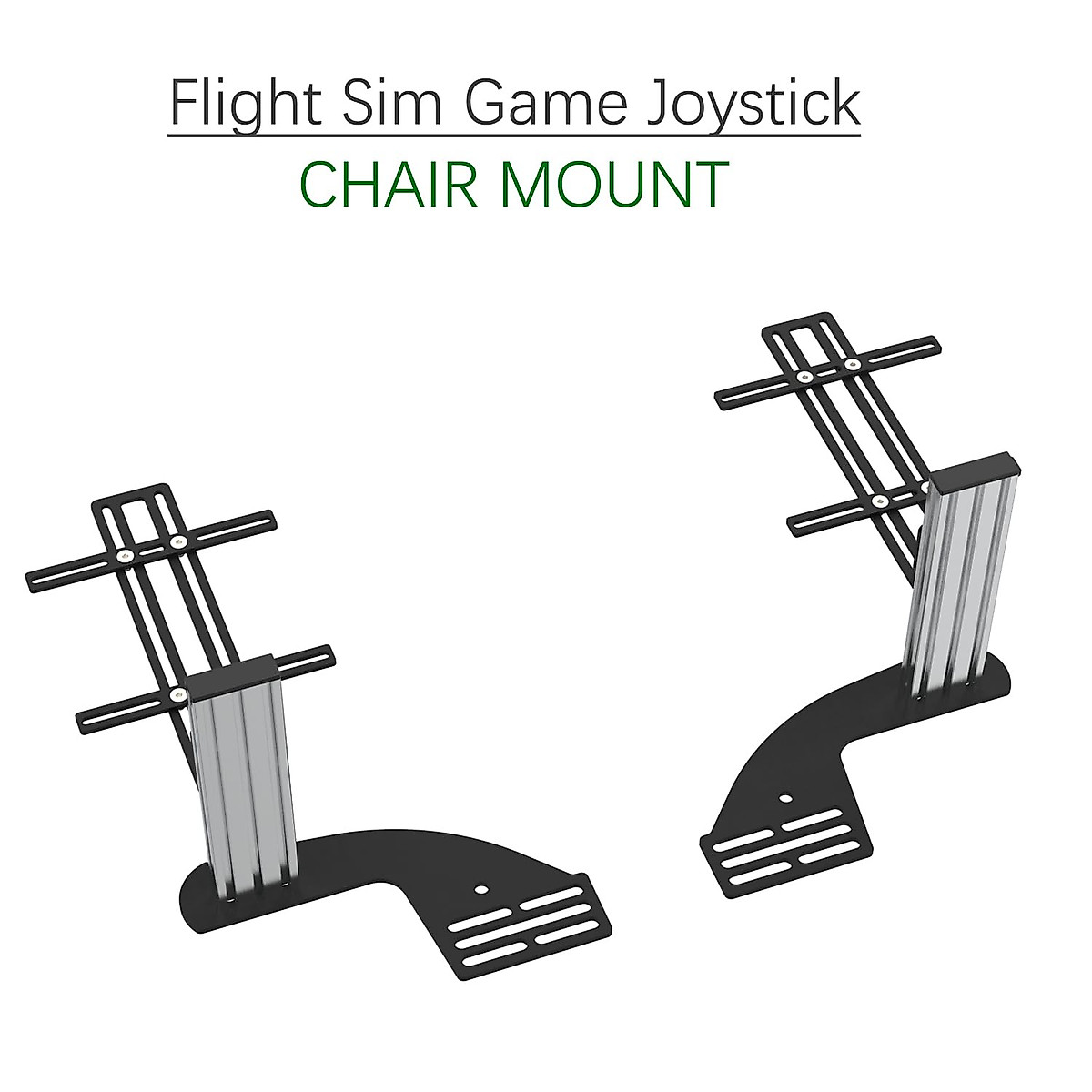 EG STARTS 2 Set Chair Mount for Flight Sim Game Joystick, Throttle & Hotas Systems Compatible with Logitech G X56, X52, X52 Pro, Thrustmaster T-Flight Hotas, TCA, T.16000M