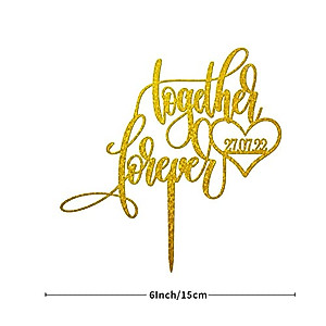 It Was AlwaysYou Custom Engagement Wedding Caketopper Bride To Be Wedding Party Decor For Couples Engagement Gifts Gold