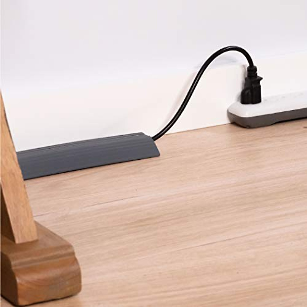 Cable Man Floor Cord Cover and Cable Protector for Cable Management, 3 in. x 5 ft., Gray, 6000-G5C