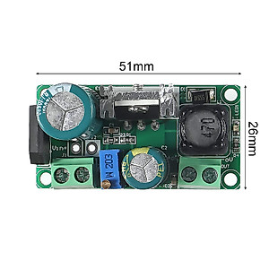 Alinan 8pcs AC/DC to DC Step Down Buck Converter AC 5-30V DC 5-48V 24V 36V 48V to DC 2.5-35V 12V Voltage Regulator Board 2A Adjustable Volt Power Supply Module