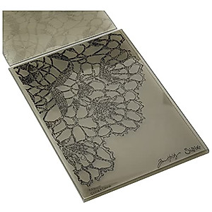 Sizzix 3-D Texture Fades Embossing Folder Doily by Tim Holtz, 665735, Multicolor