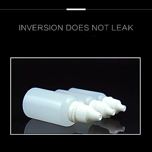 SHUILING 10PCS Plastic Squeezable Dropper Bottles Empty White Clear Dropping Eye Liquid Bottle with Cap Drop Bottles Refillable Squeeze Bottle Dropper Sample 5ML/15ML (5ML)