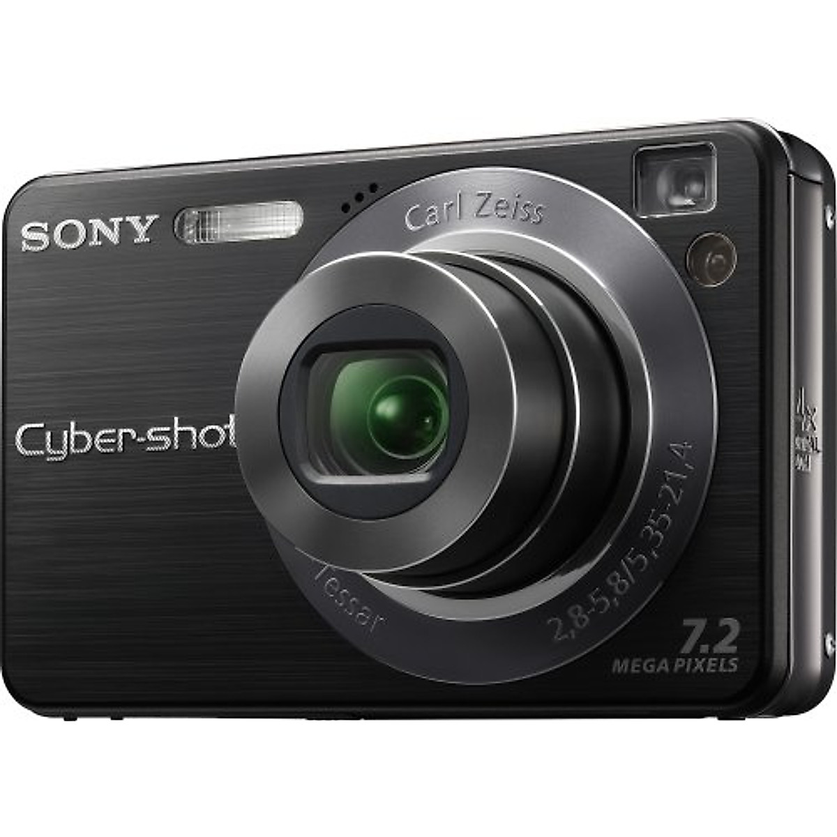 Sony Cybershot DSCW120/B 7.2MP Digital Camera with 4x Optical Zoom with Super Steady Shot (Black)
