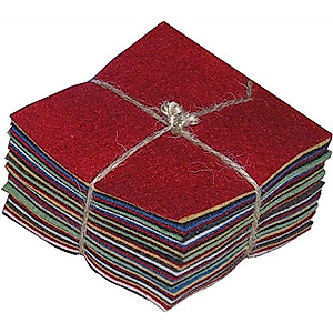 National Nonwovens WCF006-CP 100% Homespun Charm Pack Wool Felt