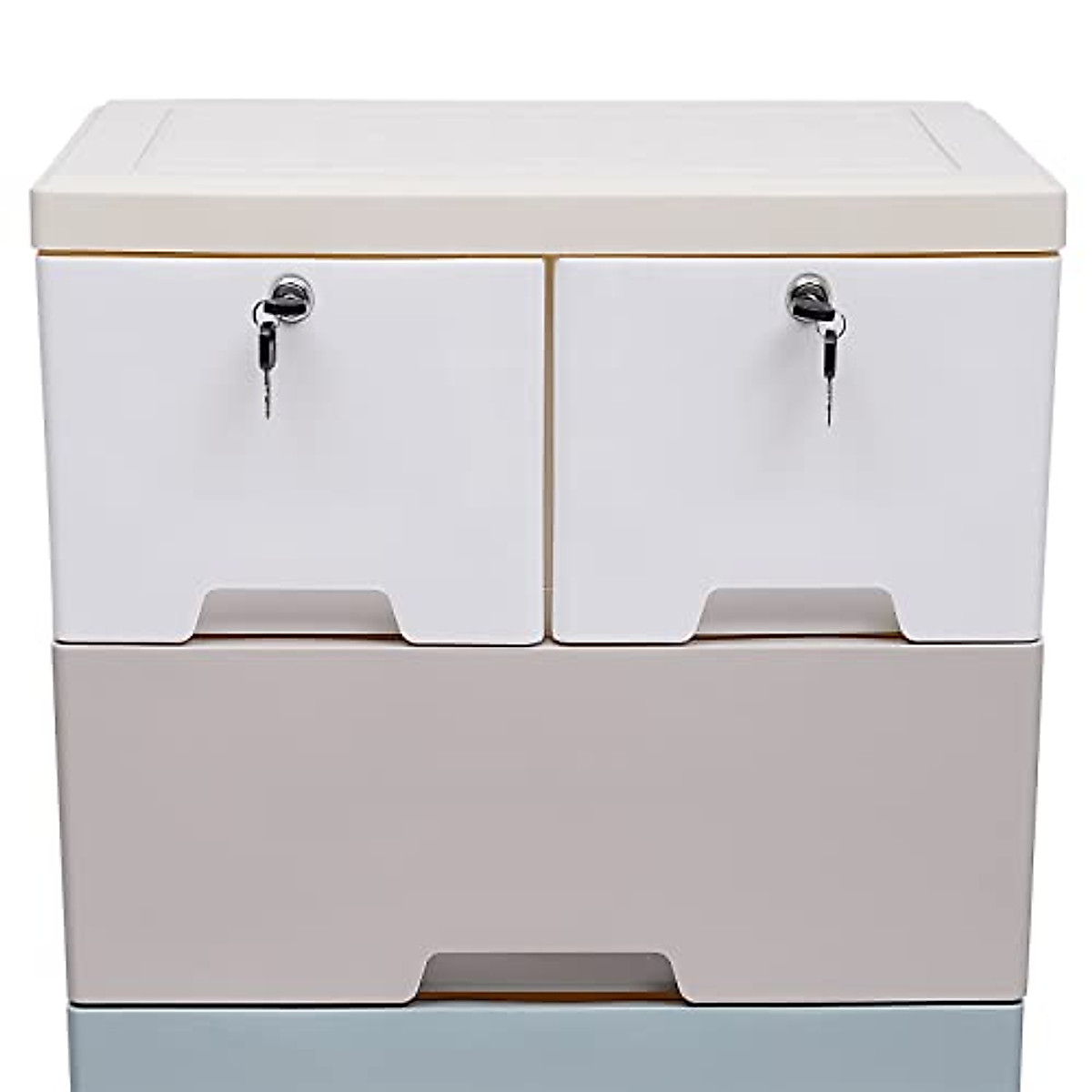 Gdrasuya10 Storage Cabinet Plastic Storage Organizer with 6 Drawers Closet Drawers Tall Dresser Organizer for Bedroom Playroom Bedroom Furniture 19.69 * 13.78 * 40.16inch