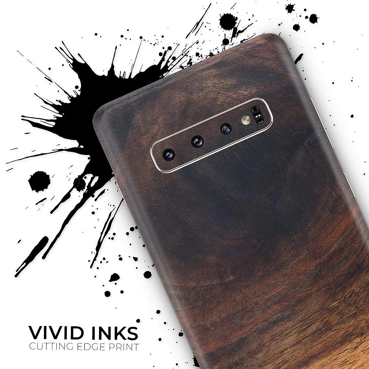 DesignSkinz Raw Wood Planks V13 Protective Vinyl Decal Wrap Skin Cover Compatible with The Samsung Galaxy S20 (Screen Trim & Back Glass Skin)