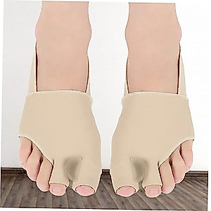 Hemoton 1 Pair Gloves Toe Spacers Orthopedic Bunion Splint Thumb Brace Thumb Protector Night Splint Toes Separator Thumb Bunions Protector Ease Foot Pain Socks Foot Protector Bracket Brace