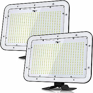 DragonLight 150W LED Flood Light, 18000lm Super Bright Security Lights, IP65 Waterproof Outdoor FloodLight, 5000K Daylight White Floodlight for Yard, Garden, Playground, Basketball Court[2Pack]