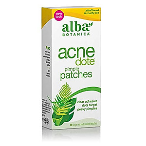 Alba Botanica Acnedote Pimple Patches for Face - Pimple, Spot Patches - Hydrocolloid Skincare Patches - 40 Count