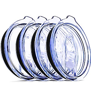 30 OZ - 4 Replacement Lids for Yeti Tumblers like Yeti Lids - 3.7 Inch Diameter - Spill Proof Lids for Yeti Tumblers - Tumbler Lid for Yeti Tumbler 30 oz, Tumbler Lids 30 oz Replacement Lid, Fit Yeti Cup
