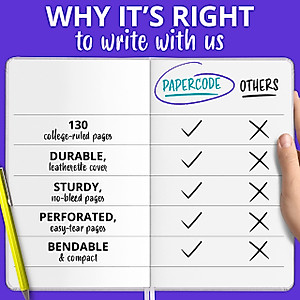 Papercode Lined Journal Notebooks (2 Pack) - Luxury Journals for Writing w/ 130 Pages, Soft Cover - Executive Notebooks for Work, Travel, College - Gray