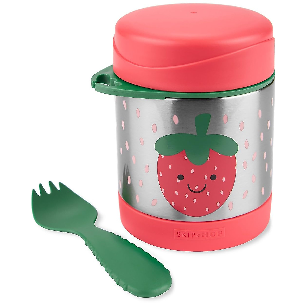 Skip Hop Back to School Big Kid Backpack and Mealtime Set, Strawberry