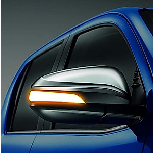 Auto-Tech 1 Pair Side Rearview Mirror Running Water Turn Signal Lamp Compatible For Toyota hynix 2015 + (Yellow Light)