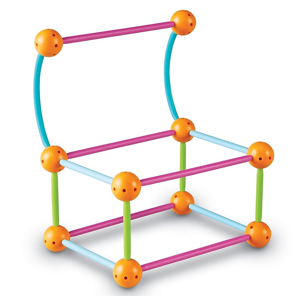 Learning Resources Dive into Shapes! A Sea and Build Geometry Set, 129 Pieces, Ages 6+, Geometry for Kids, Develops Shape Recognition, Back to School Games,3D Shapes for Kids