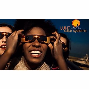 Lunt Solar Systems 50-Pack Premium Solar Eclipse Glasses ISO Certified Eclipse Glasses 2024 for Direct Sun Viewing -Approved 2024 Solar Eclipse Glasses