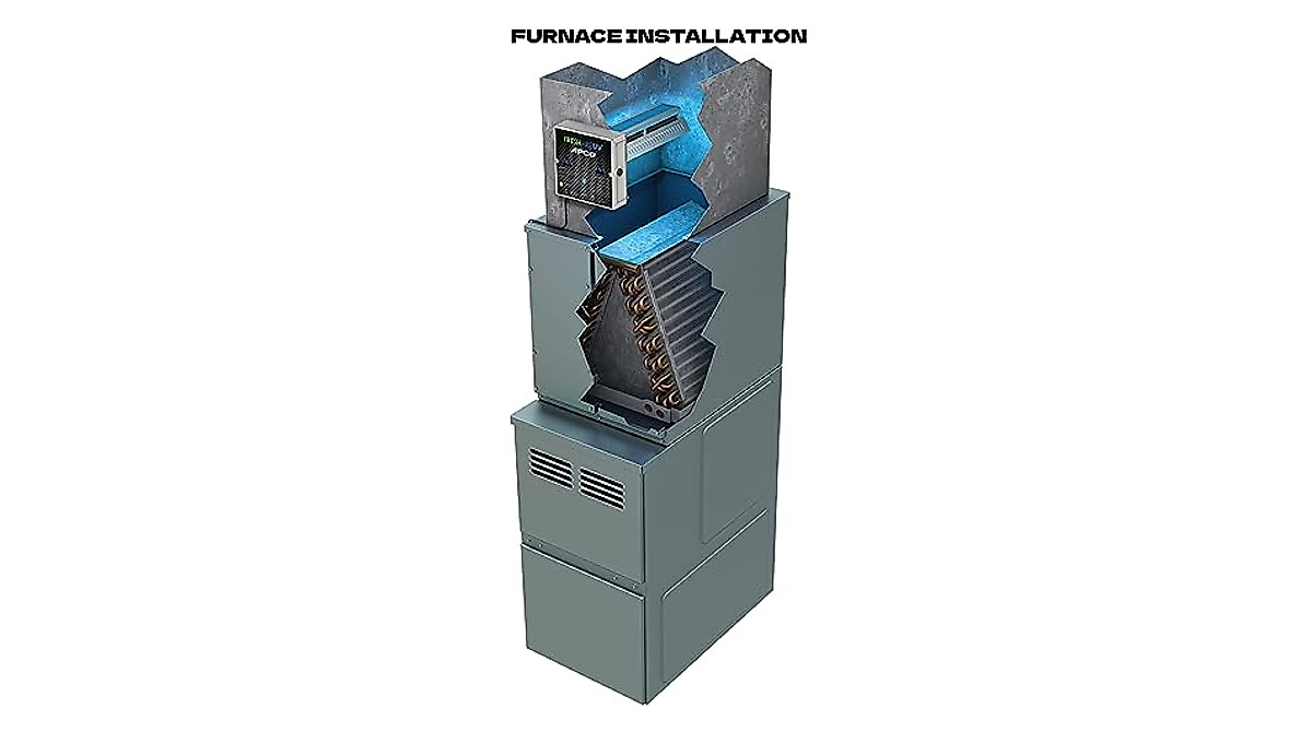 APCO Carbon Cell Matrix HVAC UV Air Purifier with Power Cord, Includes ...