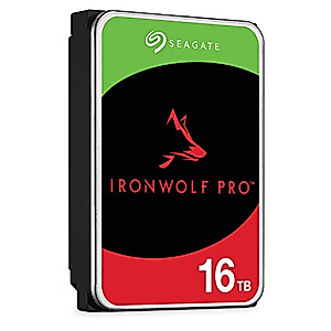 Seagate IronWolf Pro 16TB Enterprise NAS Internal HDD Hard Drive – CMR 3.5 Inch SATA 6Gb/s 7200 RPM 256MB Cache for RAID Network Attached Storage, Rescue Services - FFP g (ST16000NTZ01)