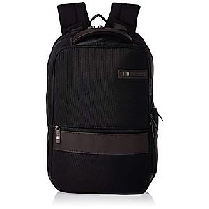 Samsonite Kombi Business Backpack, Black/Brown, 16.25 x 10.5 x 5-Inch
