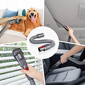 KINW Flexible Extension Hose for Dyson V8 V7 V10 V11 Vacuum Cleaner with Quick Release Converter Adapter