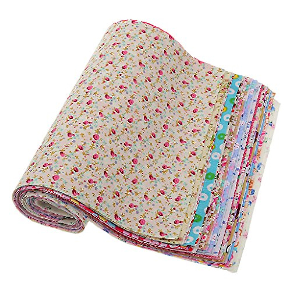 LoveinDIY 30pcs Assorted Floral Print Cotton Fabric for Dolls Bag Sewing Craft 30x20cm