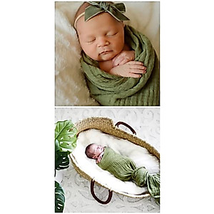 Little Jump Bamboo Muslin Swaddle Blankets - 2 Pack Jungle & Green - Softest Baby Receiving Blankets for Boys and Girls (Jungle & Green)