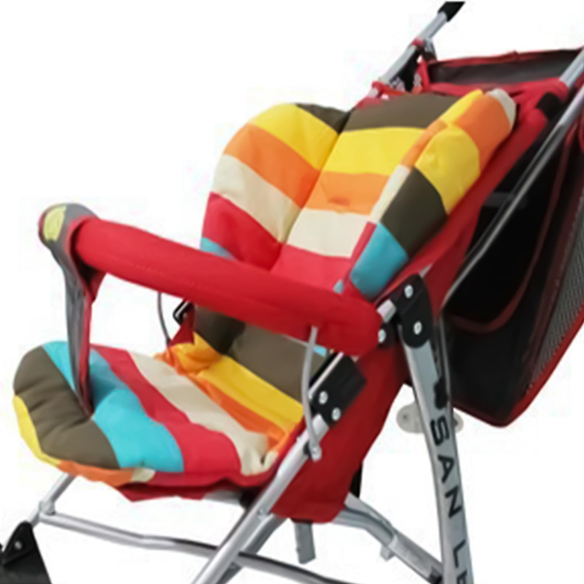 High Chair Pad, High Chair Cushion/seat Cushion/Breathable Pad/seat Pad，Soft and Comfortable, Light and Breathable, Cute Patterns,Make The Baby Sit More Comfortable(Rainbow Stripes)