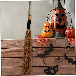 2 Pcs Halloween Broom Halloween Witch Broom Props Housekeeping Cleaning Tool Retractable Broom Portable Kids Halloween Costume Halloween Witch Besom Party Supplies Child Aldult