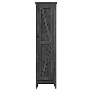 Ameriwood Home Farmington Wide Storage Cabinet, 18", Rustic Gray,7531196COM