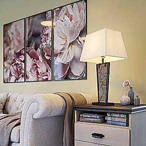 Kenroy Home 32227SL Free Fall Table Lamp with Natural Slate Finish, Rustic Style, 30" Height, 12" Width, 16" Depth