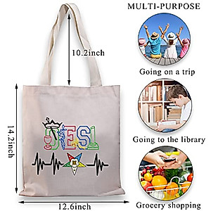 BDPWSS Tote Bag For Sistar Sorority Sisterhood Gift Freemason Lodge Gift (ES heartbeat TG)
