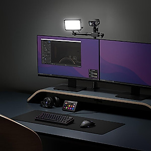 Elgato Key Light Mini – Rechargeable Vlogging Light, Wi-Fi Control Brightness – Color Temp, Perfect for Streaming, Gaming, Video Conferencing, Easy-use App: PC/Mac/iPhone/Android, Black (Renewed)