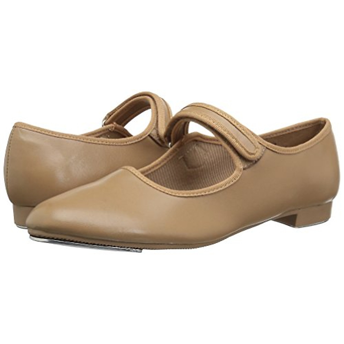 Dance Class Maryjane Tap Shoe, 8 M US Toddler, caramel