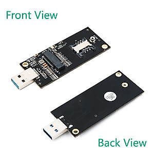 USB to NGFF M.2 Key B Adapter Enclosure with Sim CardSlot for WWAN/LTE Module