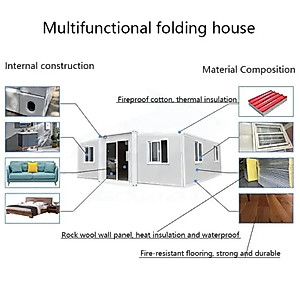 3 Bedroom Luxury Prefab Expandable Container House 20FT 30FT 40FT Folding Expandable House