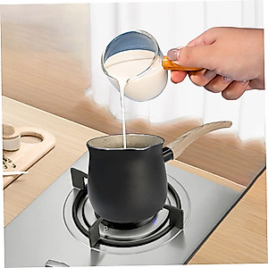 Butter Warmers,Aluminum Alloy Cooking Pot,680ml Non Stick Milk Pot for Stove,Mini Saucepan with Anti-Scalding Handle, Mini Milk Pan for Coffee nuddles