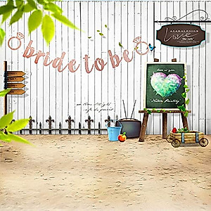 Bride To Be Banner, Rose Gold Pink Bachelorette Party Decorations, Bridal Shower Party Supplies