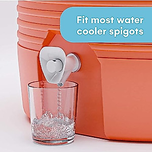 Noa Store Push-Button Cooler Spigot Replacement - Compatible with Rubbermaid Gott Water Cooler - Beverage Jugs Dispenser Valve with Thread Gasket - Durable Rubber Material- No Drip or Leak (Pack of 3)