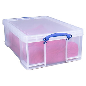Really Useful Clear 50L Plastic Storage Box 710x440x230mm KING50C