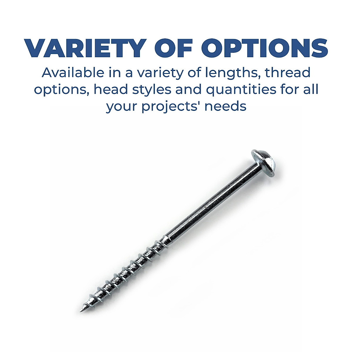 Kreg SML-C250-50 Zinc Pocket-Hole Screws, 2 1/2 Inch, #8 Coarse Thread, Maxi-Loc Head (50 Count)