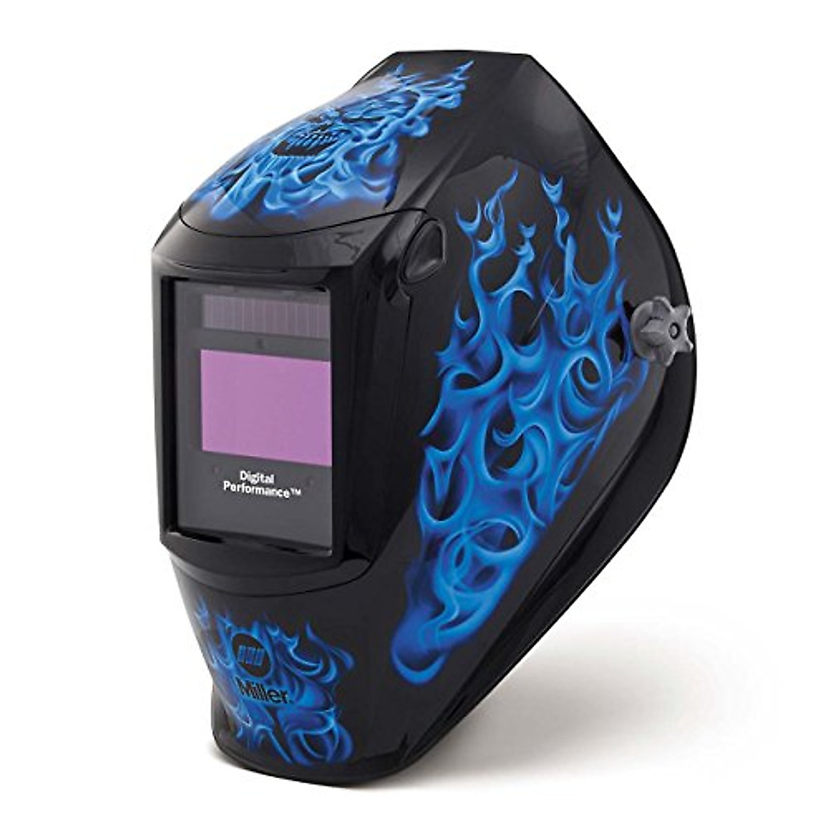 Miller Electric 282001 Digital Performance Blue Rage Welding Helmet with Clearlight Lens Technology